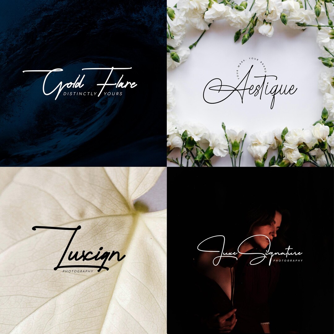 Custom Signature Logo, Premade Logo, Signature Logo, Photography Logo ...