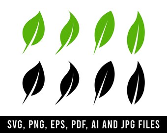 Runcinate Leaf Silhouette SVG, Pinnate Leaf Clipart, Botanical Vector ...