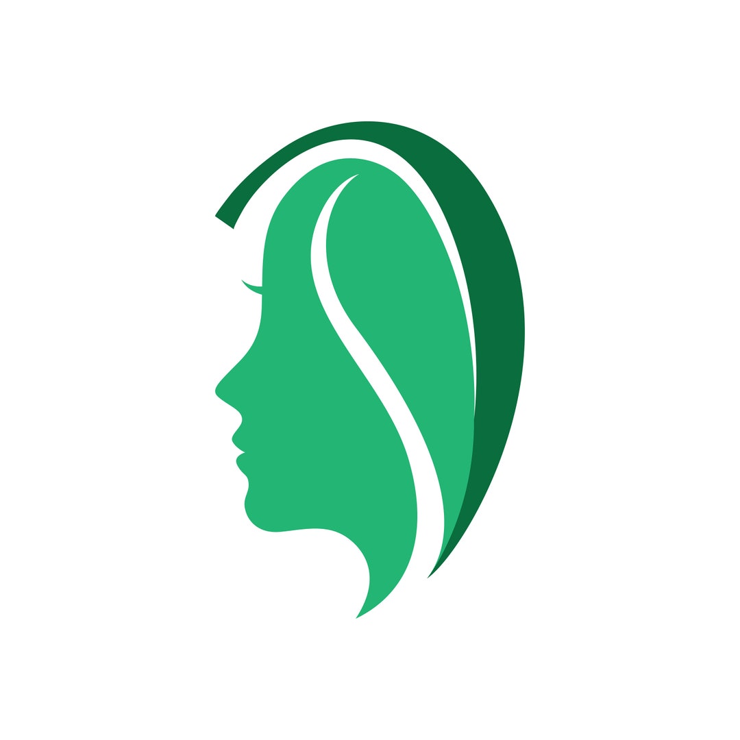Woman Face With Leave Vector Leaf Woman Logo Woman Face - Etsy
