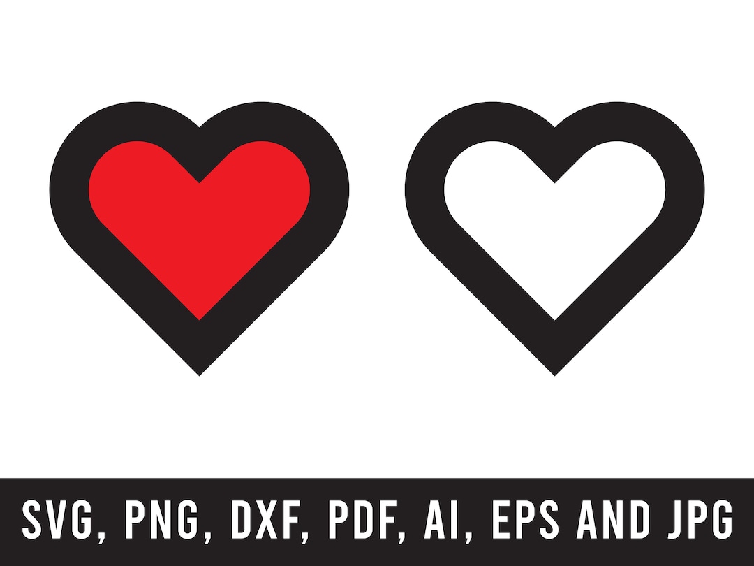 Heart Vector, Heart SVG, Heart PNG, Heart Icon, Heart Clipart, Heart ...