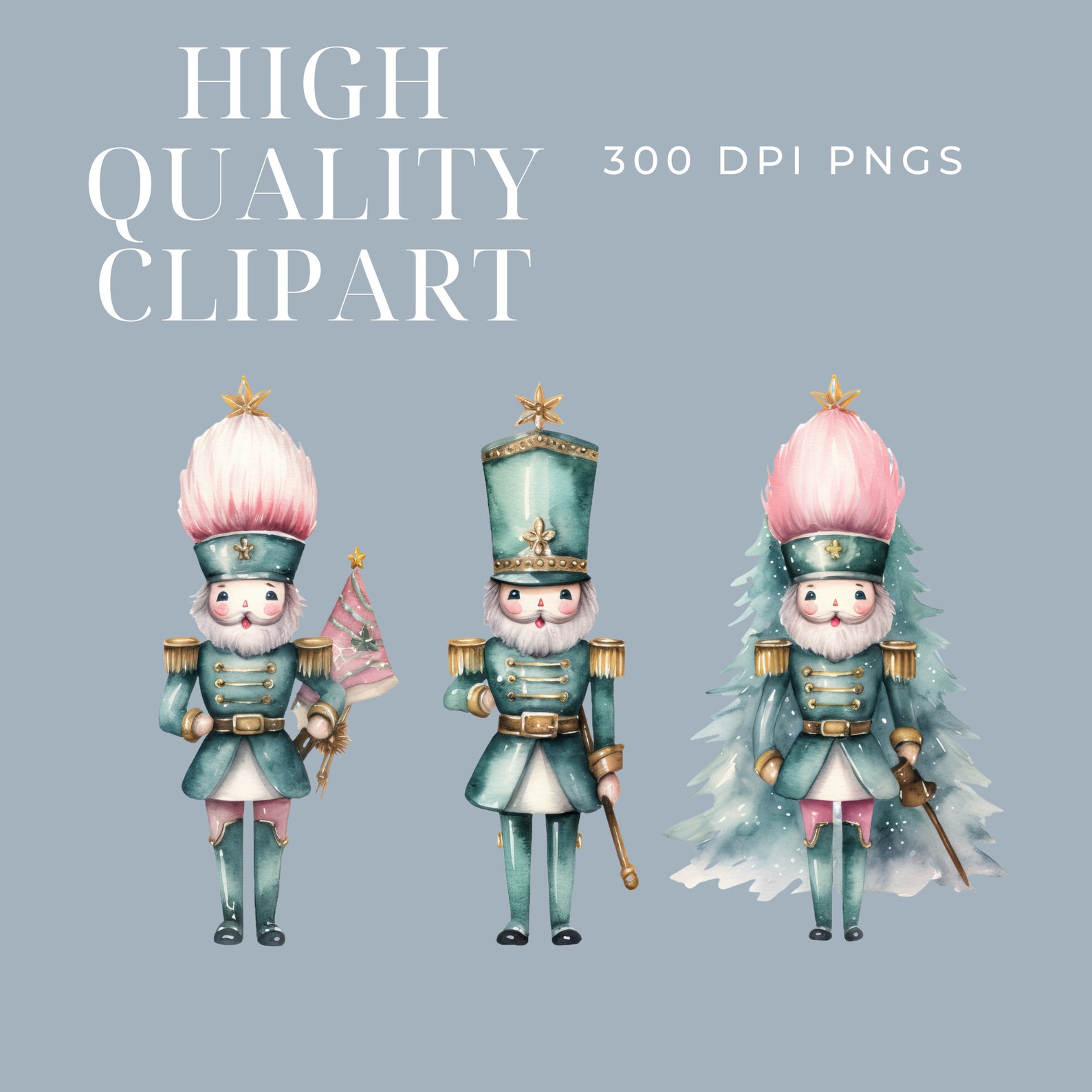 Christmas Nutcracker, Watercolor Clipart, AI Generated, PNG Transparent ...