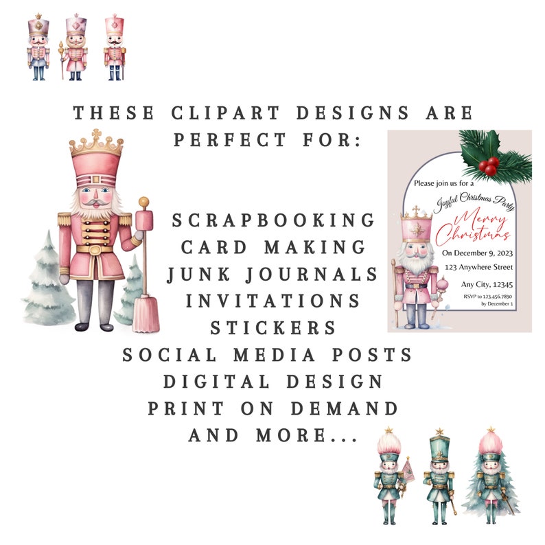 Christmas Nutcracker, Watercolor Clipart, AI Generated, PNG Transparent ...