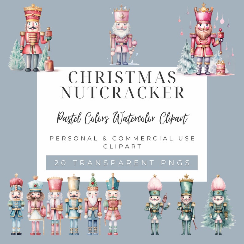 Christmas Nutcracker, Watercolor Clipart, AI Generated, PNG Transparent ...