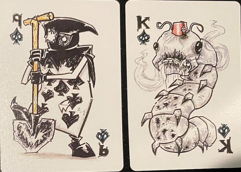 A Nightmare in Wonderland Playing Cards - Etsy