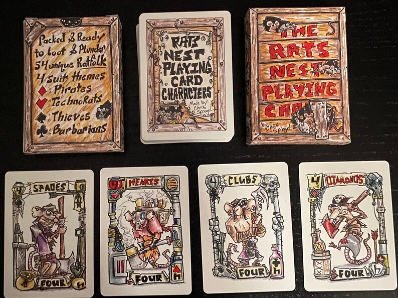 Rats Nest Playing Cards - Etsy