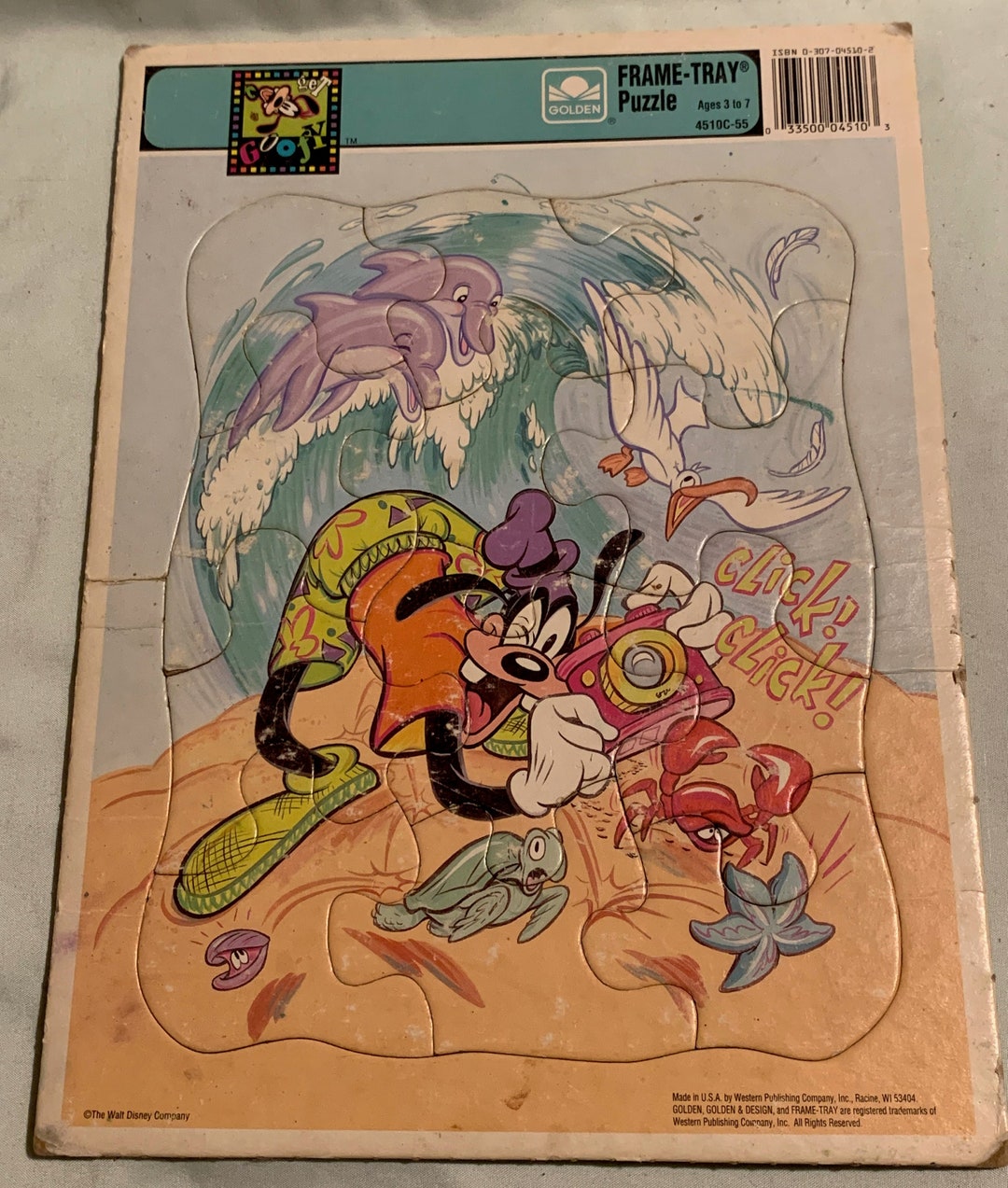 Walt Disney Company Goofy Beach Frame Tray 12 Pc. Puzzle - Etsy