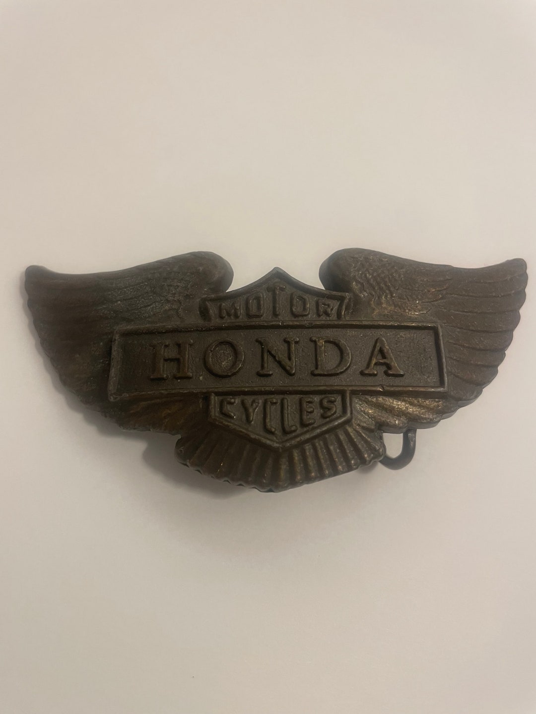 Vintage Honda Motorcycle Belt Buckle - Etsy
