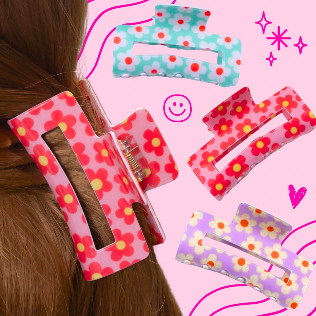 Fun Summer Hair Clips, Plastic Hair Accessories, Trendy Clip - Etsy