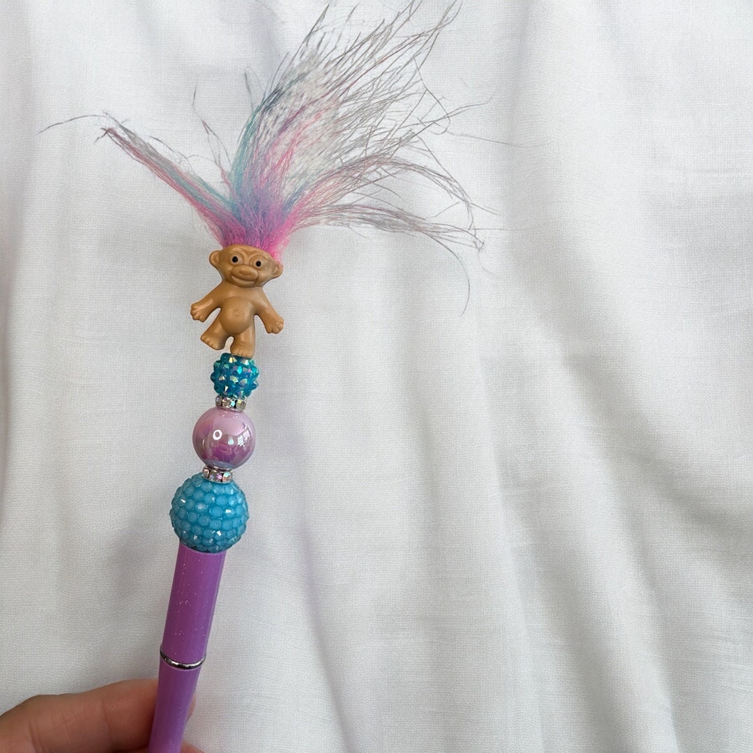 Beaded Pen Custom Unique Gift Ideas Troll Doll - Etsy
