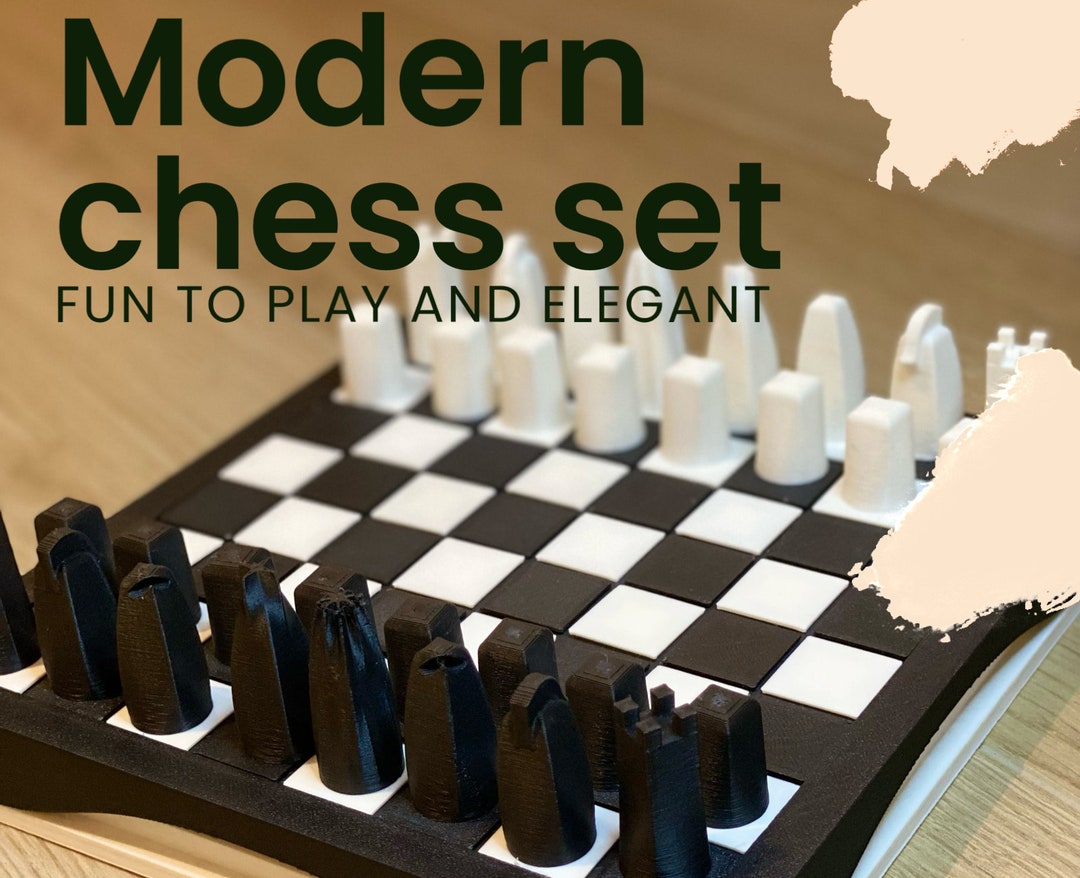 Modern Chess Set - Etsy UK
