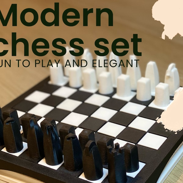 Modern Chess Set - Etsy