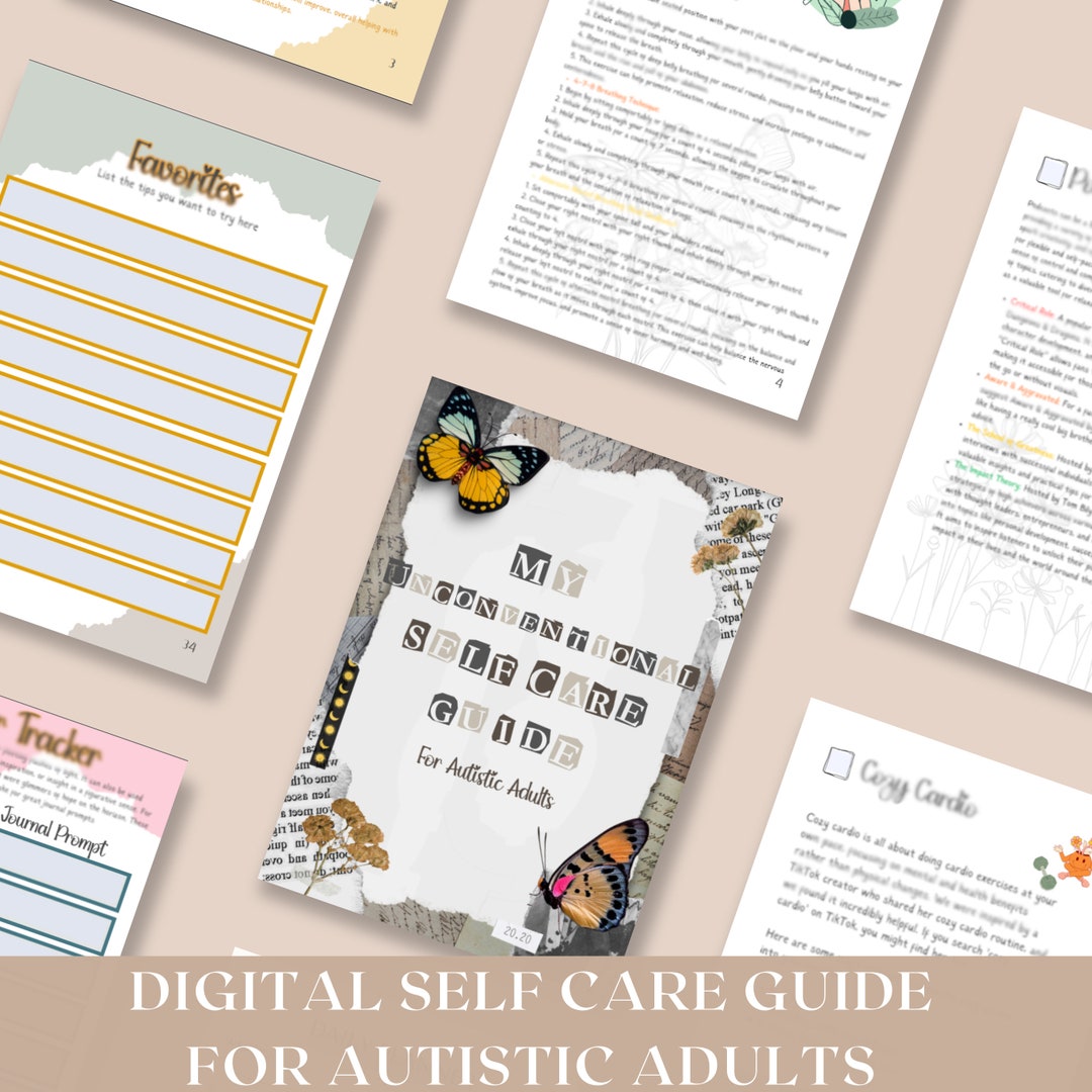 Digital Self Care Guide for Autistic Adults, Neurodivergent Tool, ASD ...
