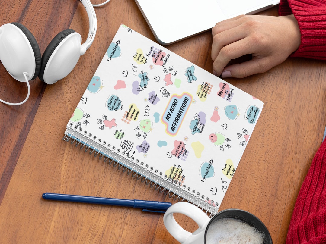 Adhd Affirmations Notebook, Adhd Mental Wellness Journal, Adhd Gift - Etsy