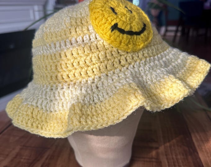 Smiley Bucket Hat - Etsy