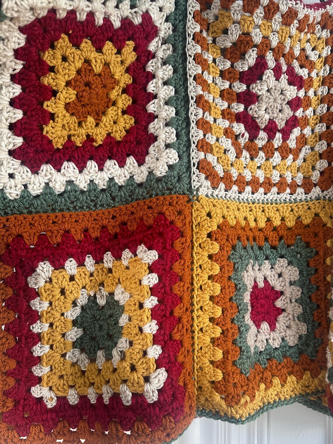 Oversized Granny Square Sweater - Etsy