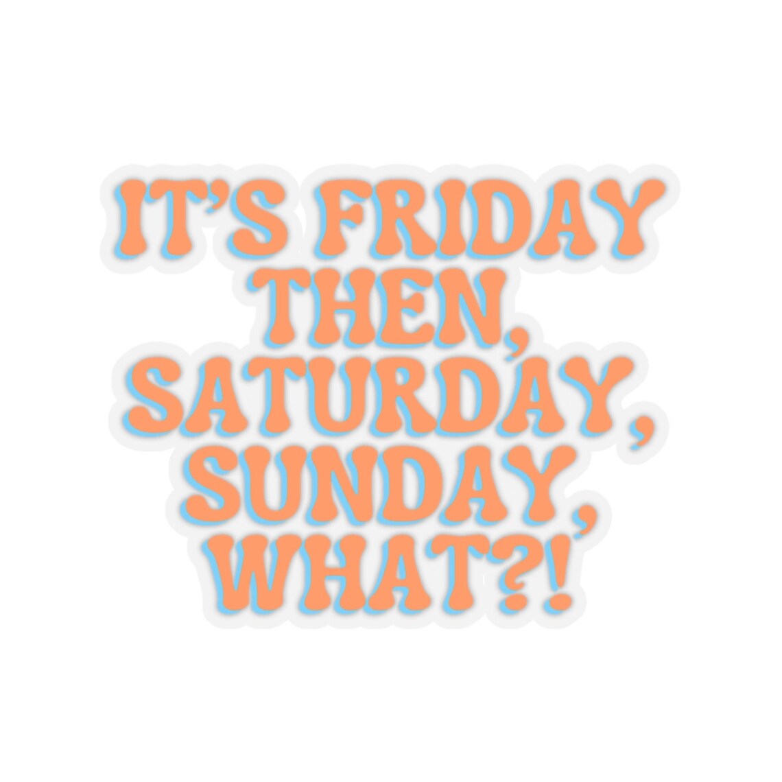 Lando Norris- It's Friday Sticker Gifts for Lando Norris Fan Friday ...