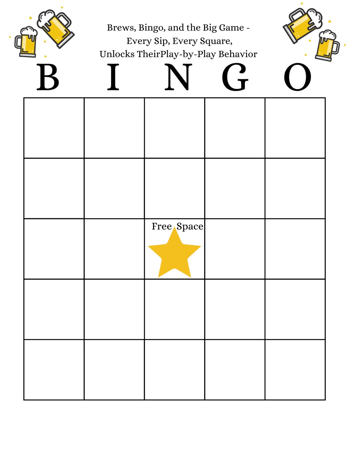 Printable Bingo Card. Sports Bingo Game. Hockey Bingo Game. Baseball ...