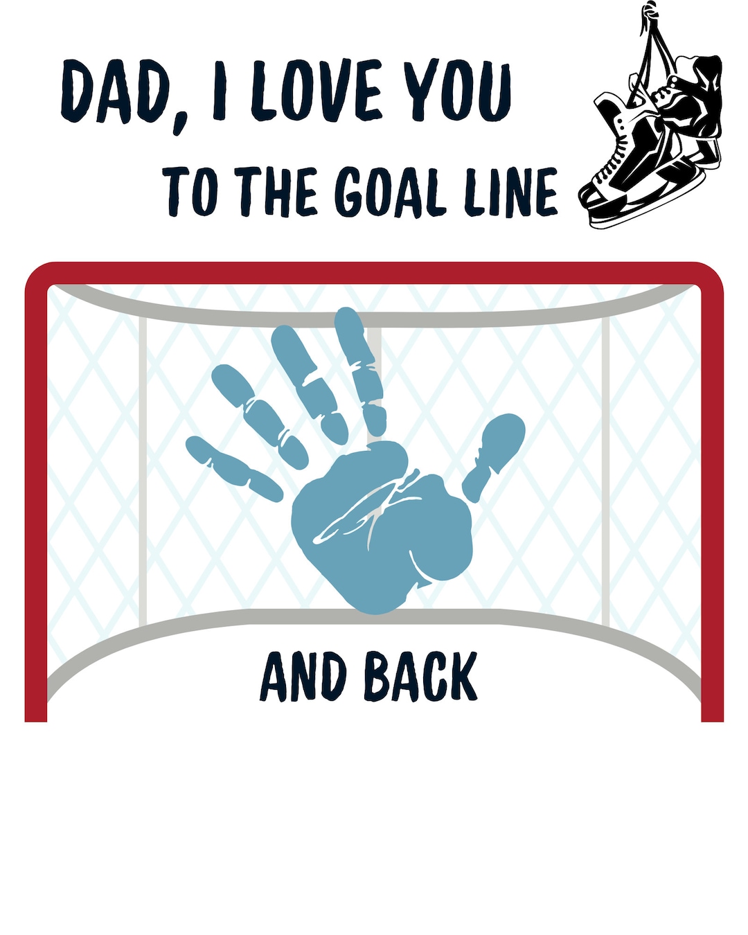 DIY Hockey Card From Toddler - Digital Handprint Craft for Kids ...