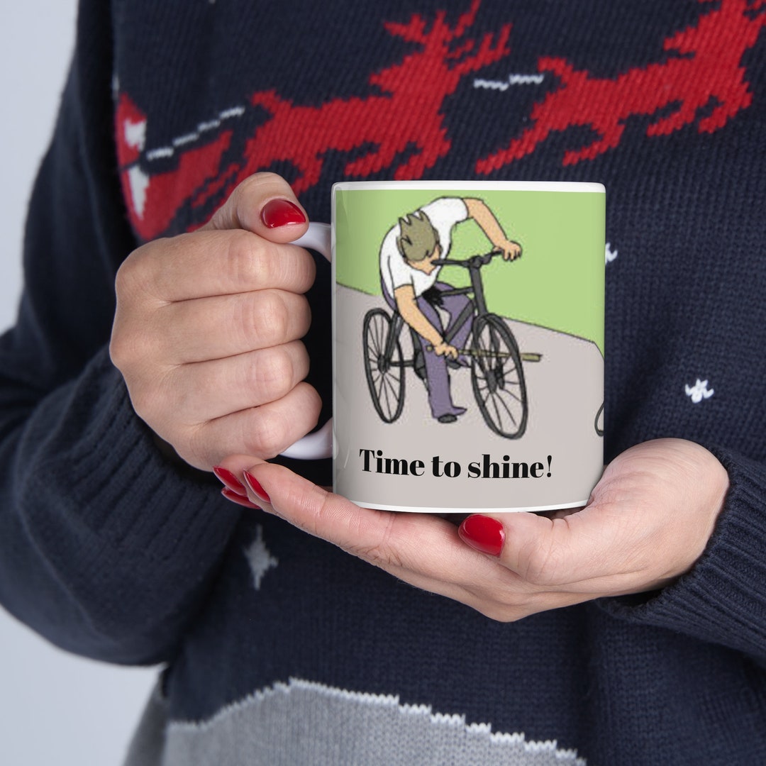 Bike Fail *customizable* Internet Meme Coffee Mug -- Funny Office Joke ...