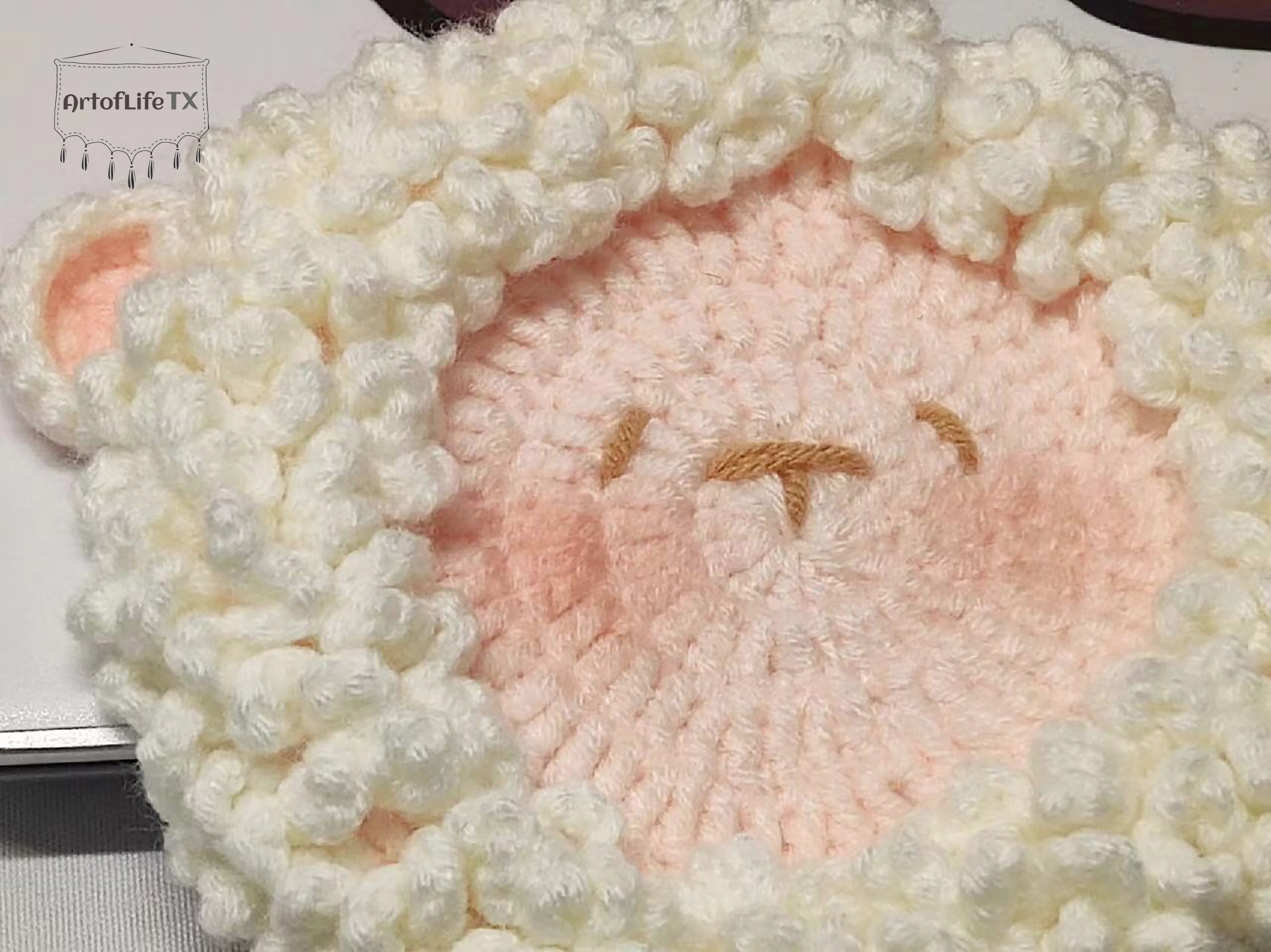 Sheep Crochet Coaster, Handmade Crochet Coaster, Mug Coaster, Knitted ...