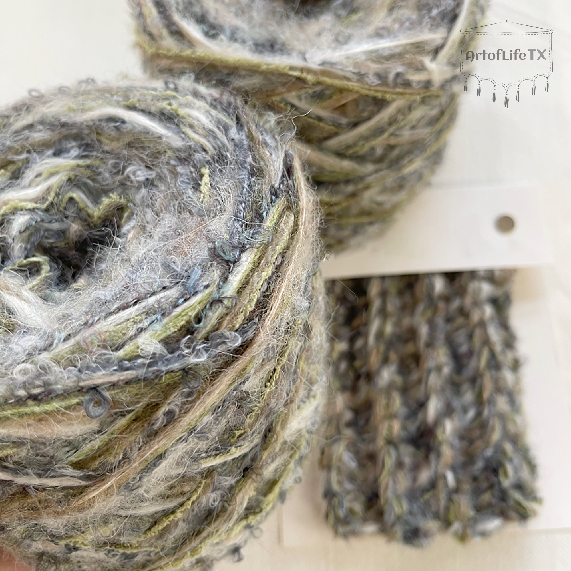 Novelty Yarn Fiber, Knitting Wool Yarns, Art Yarn Bundle, Textile ...