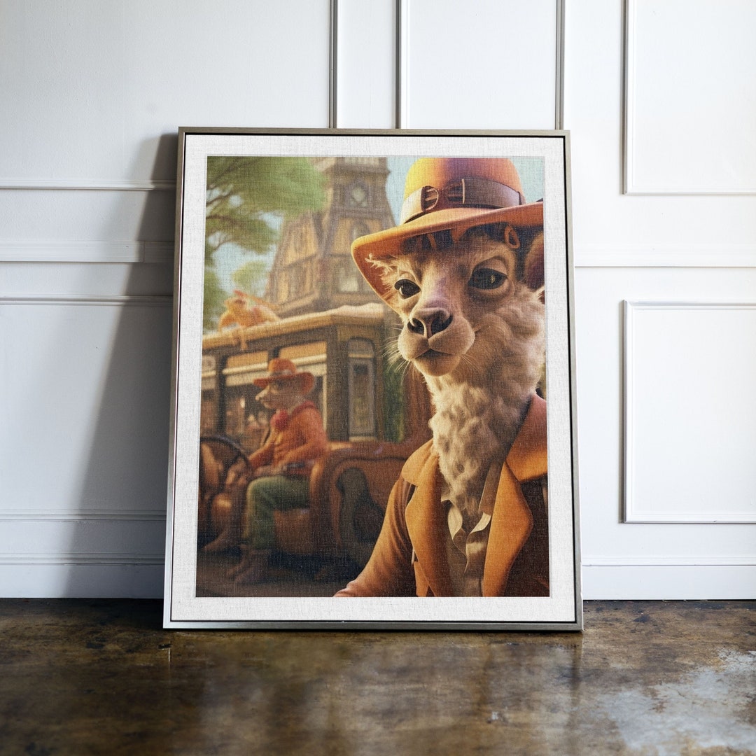 Kangaroo Bus Driveranimals at Work. House Wall Decor Printables Home ...
