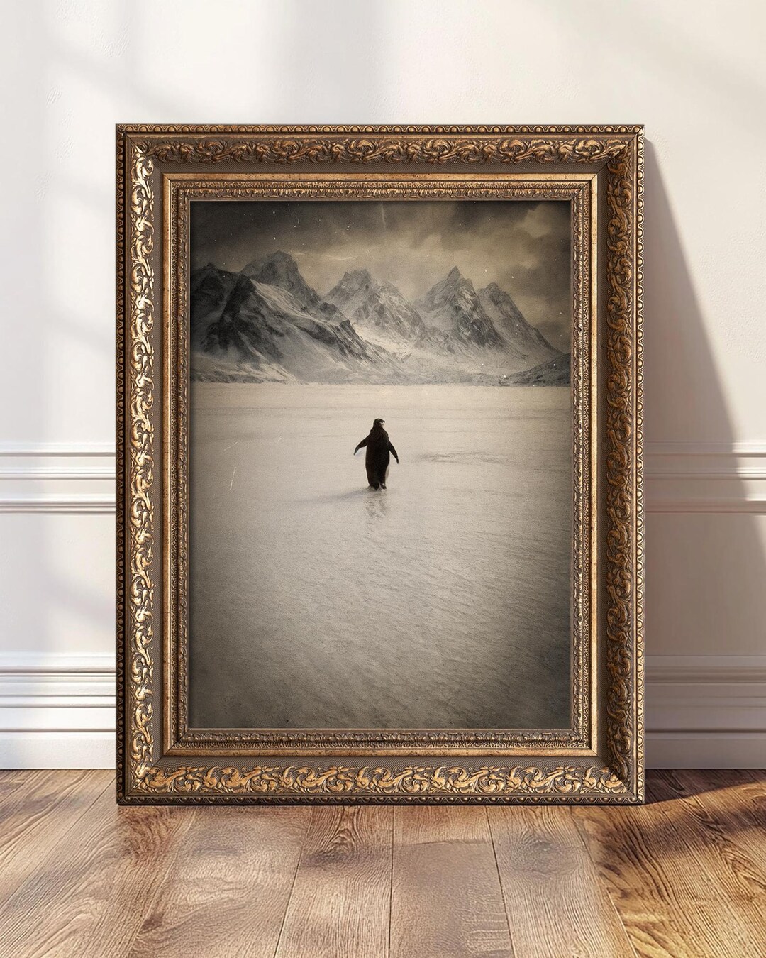 Nihilist Penguin Arctic Landscape Art Print (digital Download) - Etsy