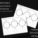 Printable Ui/ux Smart Watch Wireframe Sketch Guide Template - Etsy