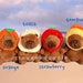 CUTE Capybara Soft Fluffy Plush Keychain With Fun Food Themed Hats ...