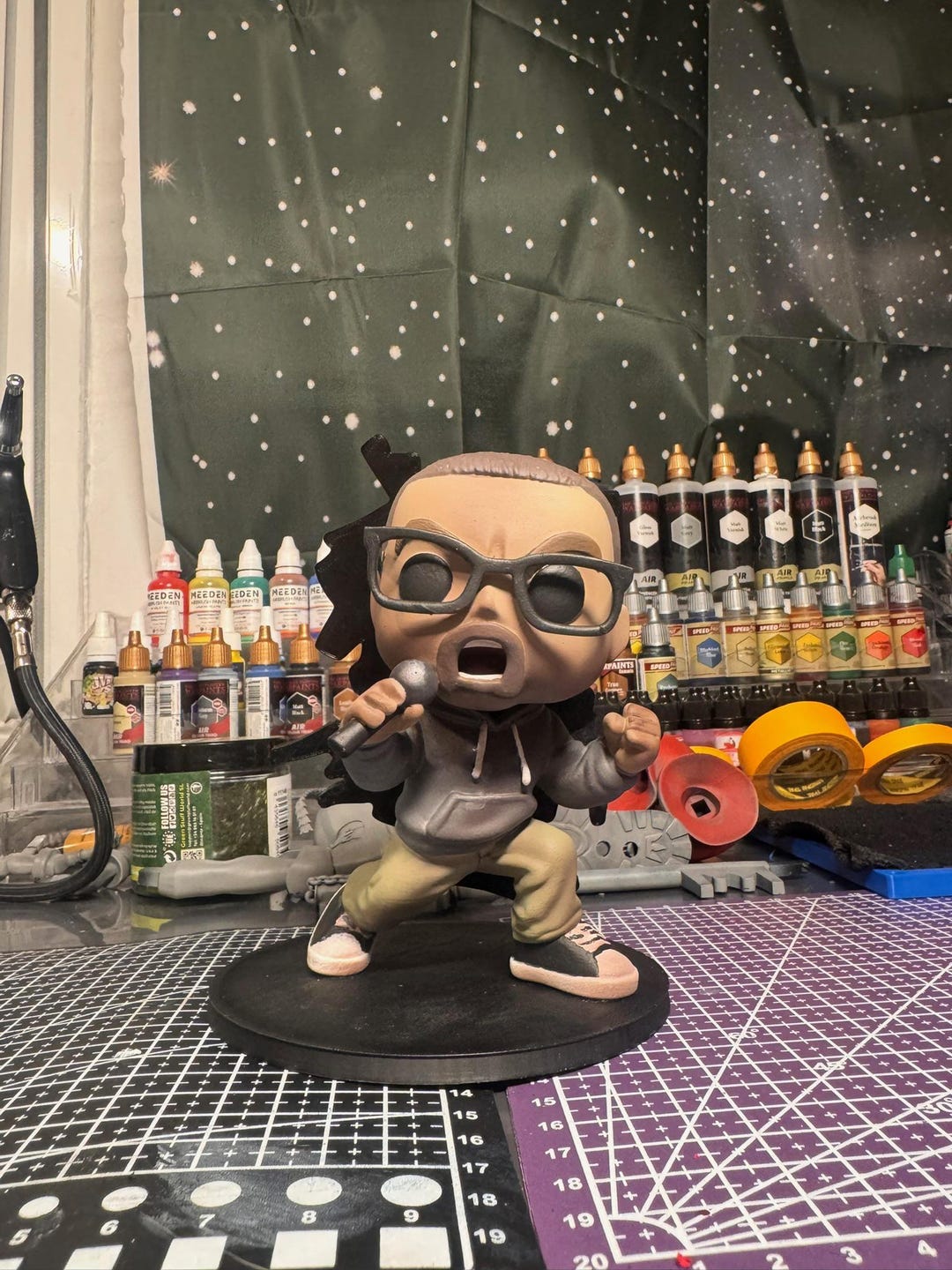 Custom Bloody Hawk Figure | 13 Cm Hand-painted 3D Printed Funko-style ...