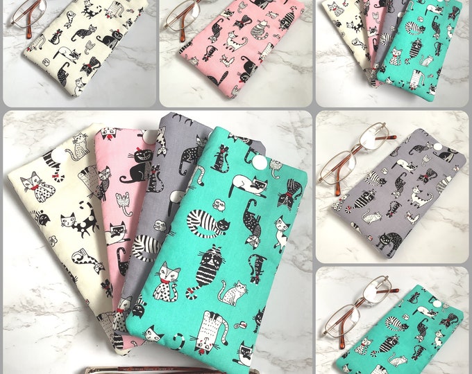 Handmade Floral Fabric Soft Padded Glasses Case/fabric Glasses Pouch ...