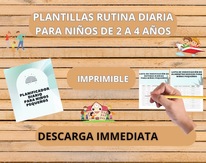 Tablero de Rutinas y Hábitos, Plantilla Imprimible, Planificador ...