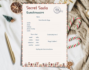 Printable Kids Christmas Letter to Santa Claus Digital - Etsy