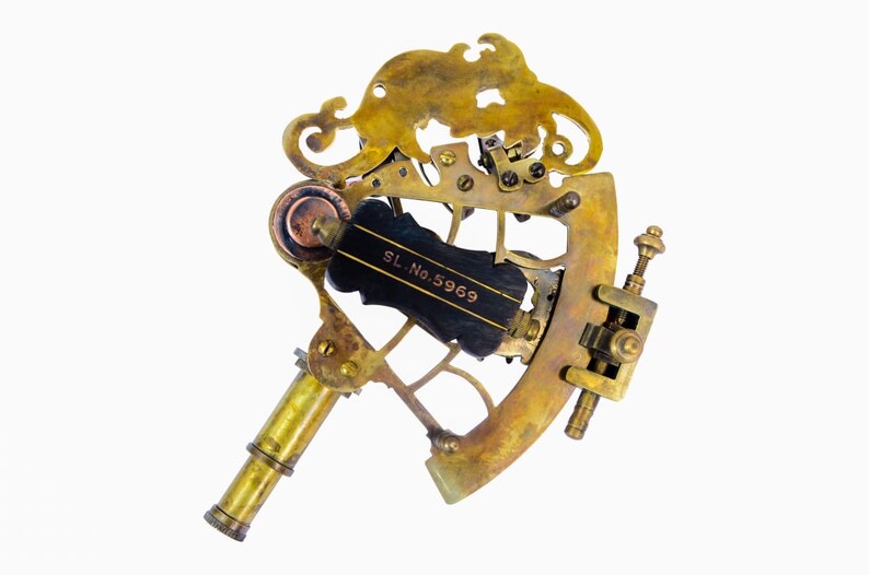Maritime Astrolabe Antique Brass Nautical Sextant for Decoration in N Office and Gifiting With ...