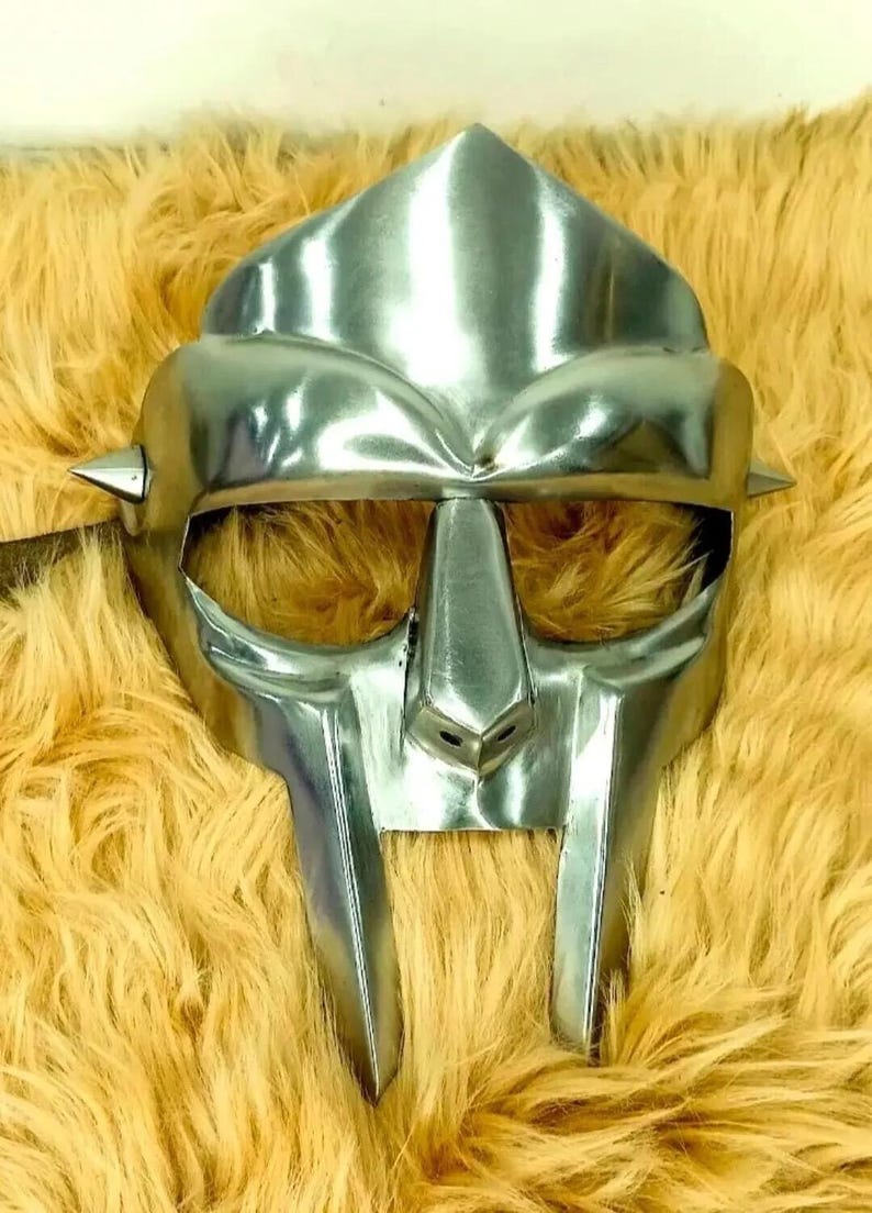 MF Doom Mask - Anti Rust & Mirror Finish Party Mask - Mad Villain ...
