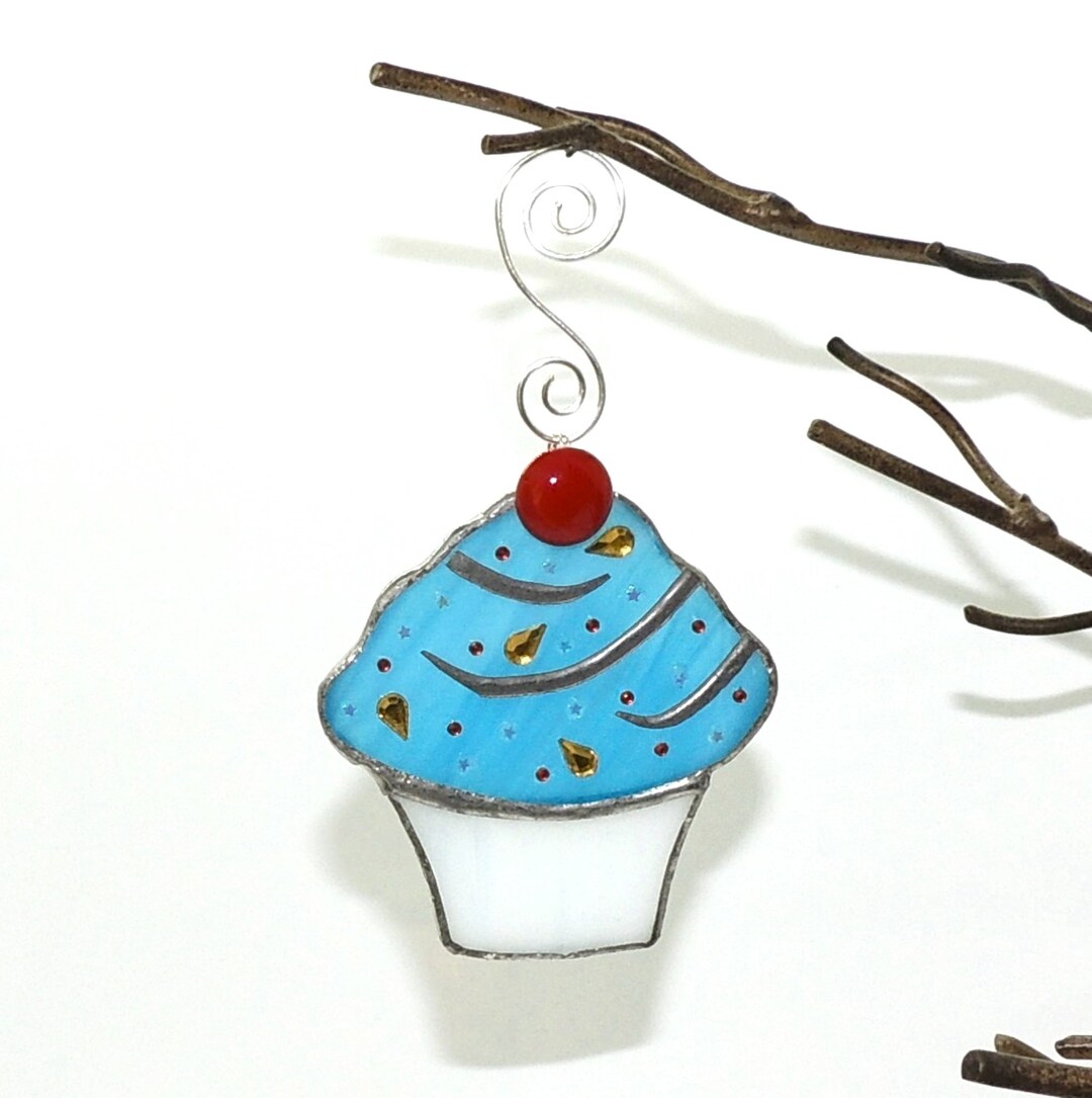 Stained Glass Cupcake, Suncatcher Cupcake, Window Cupcake, Sparkly ...