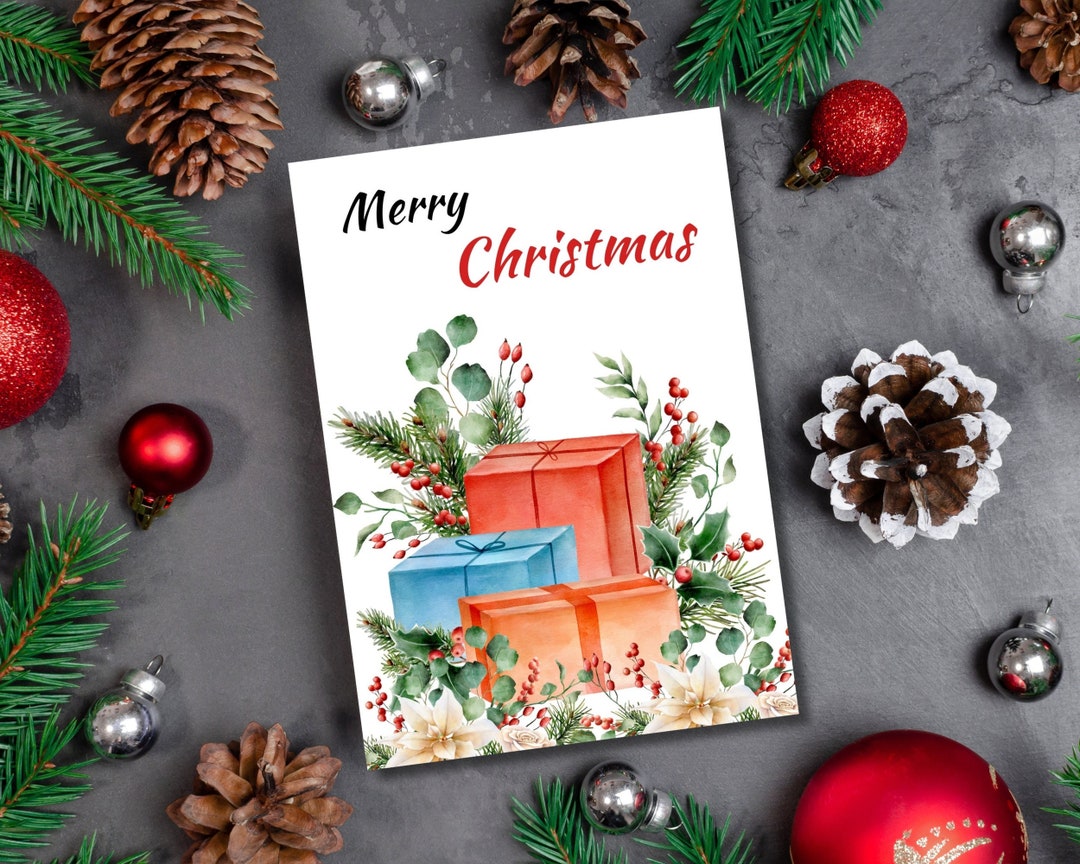 Printable Christmas Gift Card Digital Download Christmas - Etsy