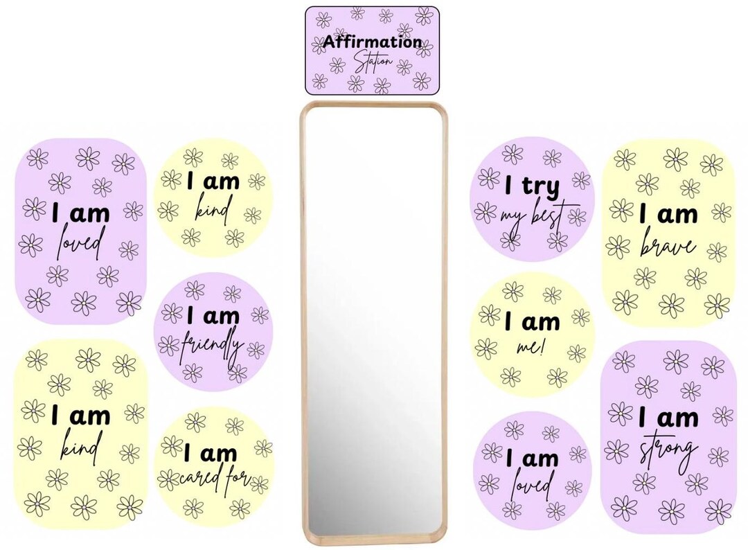 Flower Positive Affirmation Station - Etsy
