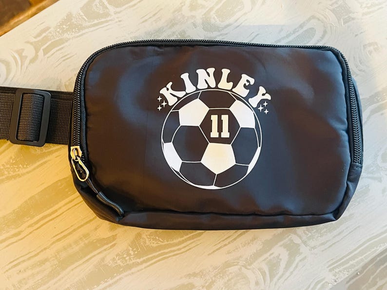 Soccer Crossbody Bag, Soccer Belt Purse, Soccer Crossbody Personalized ...