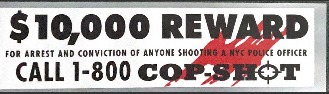 NYPD Rear COP SHOT Police Reflective Bumper Decal 2025 Version - Etsy