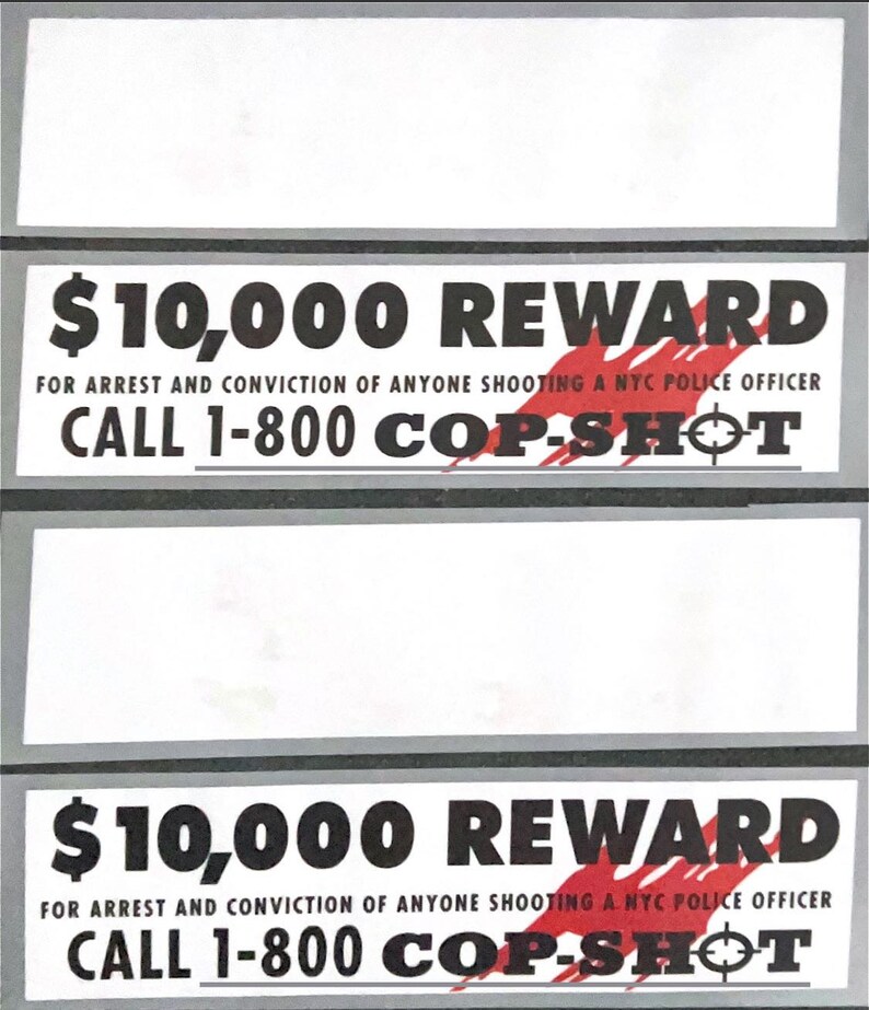 NYPD Rear COP SHOT Police Reflective Bumper Decal 2025 Version - Etsy