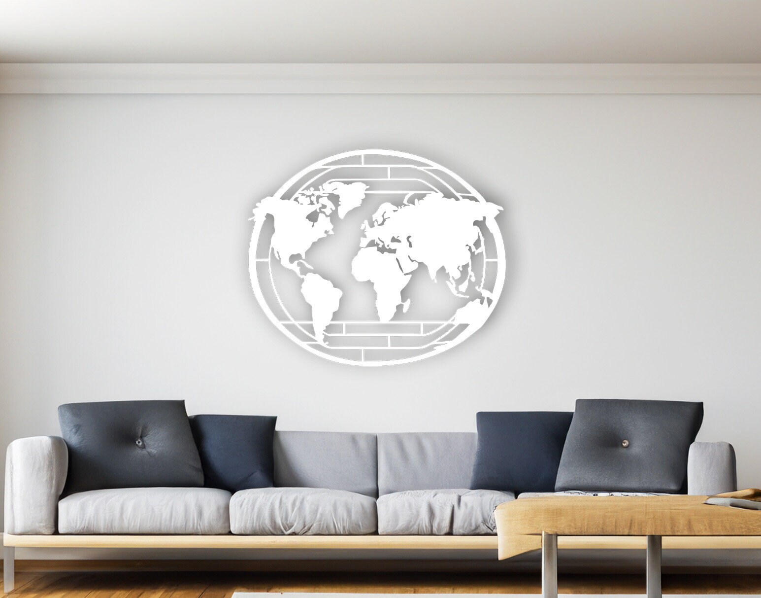 Housewarming Gift Steel World Map Steel Wall Decor for New Home Gift ...