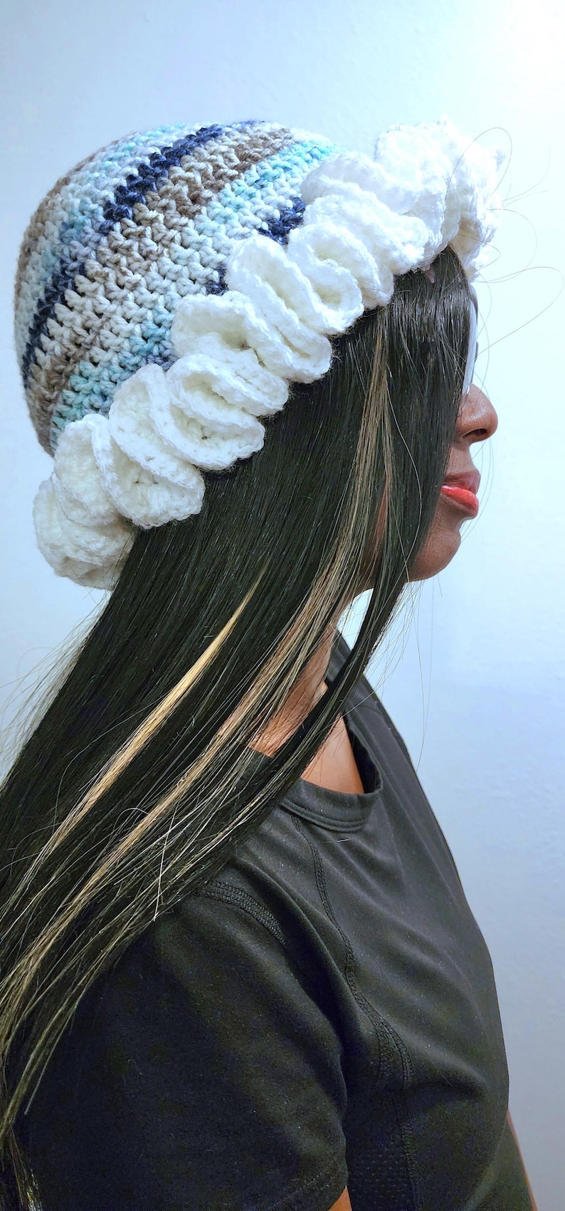 Crochet Ruffle Hat - Etsy