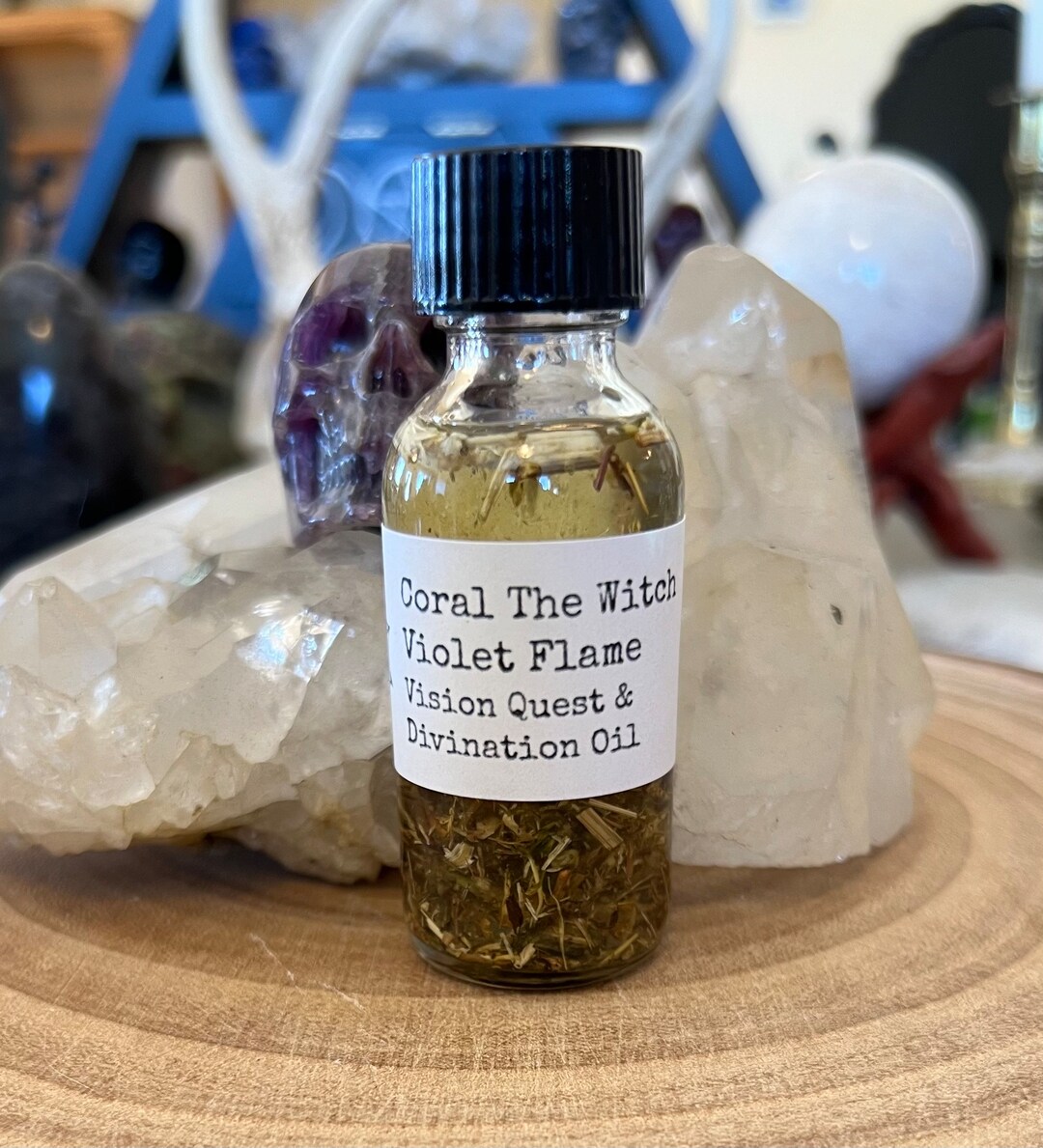 Violet Flame Oil, Vision Quests, Divination Oil, Third Eye Oil, - Etsy