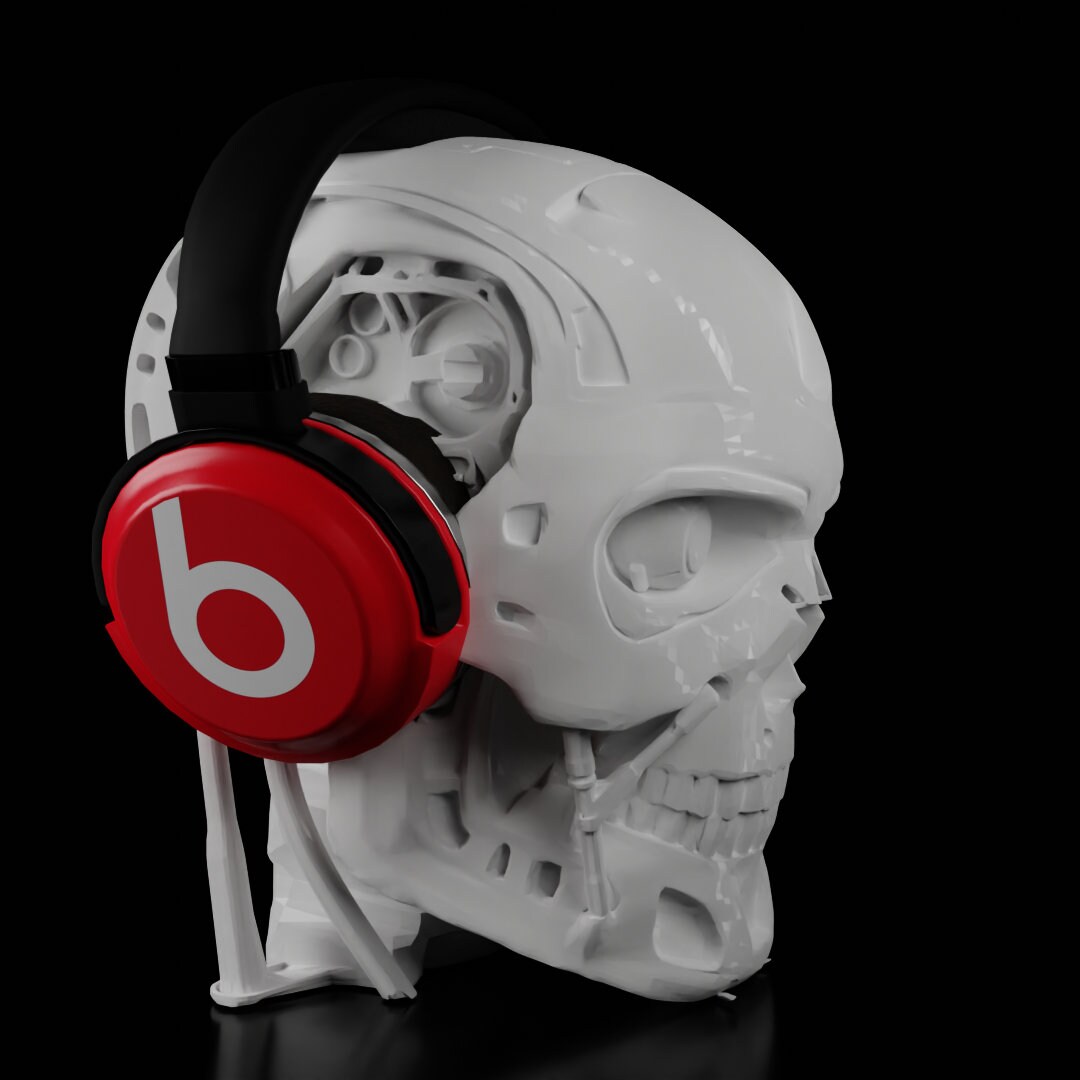 Terminator Headphone Head 3D Printed Headphone Stand Bust Perfect Gamer ...