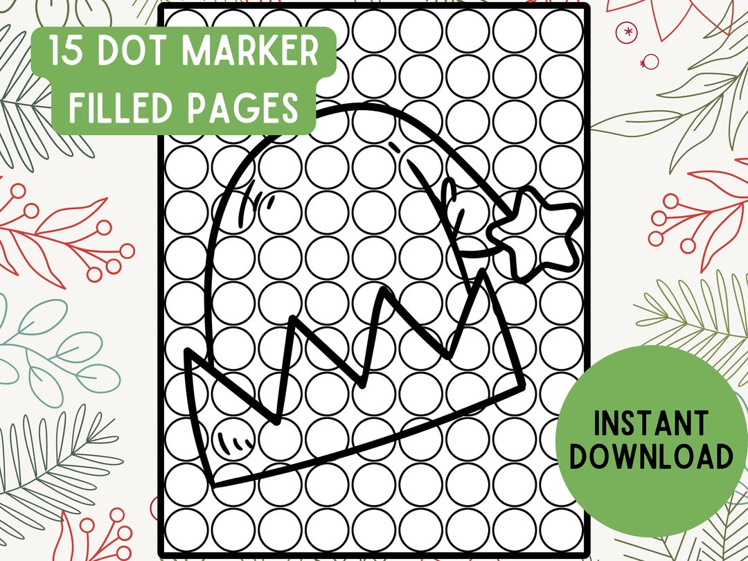 Christmas Dot Painting Dot to Dot Activity Dot Holiday Crafts for Home ...