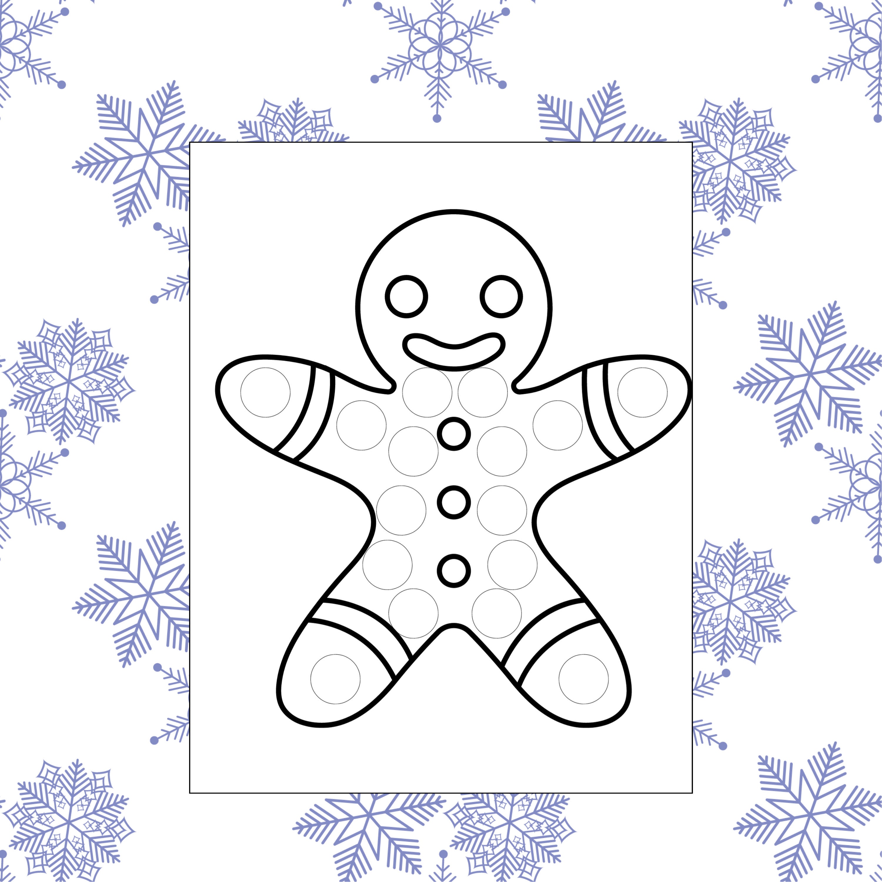 Dot Marker Christmas Coloring Sheets, Dot to Dot Holiday Activity, Xmas ...