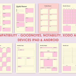 MINIMALIST DAILY Planner PACK 26 Pages, Goodnotes, Notability, Xodo ...