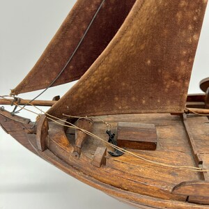 Vintage Mid-century Dutch Botter Boat Model - Etsy