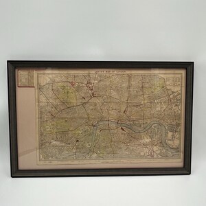 1881 Lett’s Pocket Map of London - Etsy